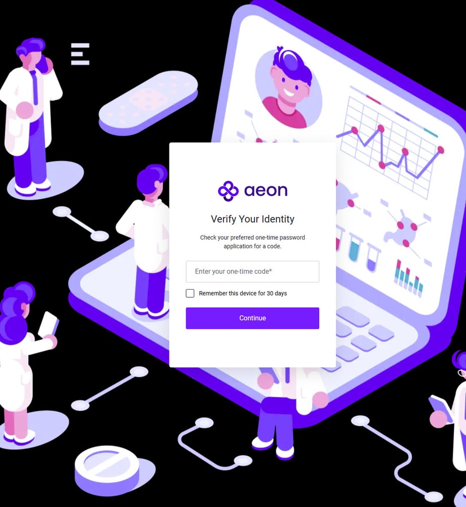 Log in to your Aeon Account